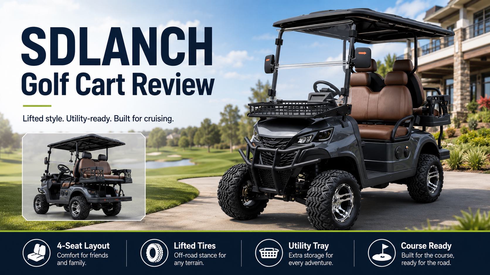 SDLANCH Golf Cart Review 2026: Features, Fit, Value