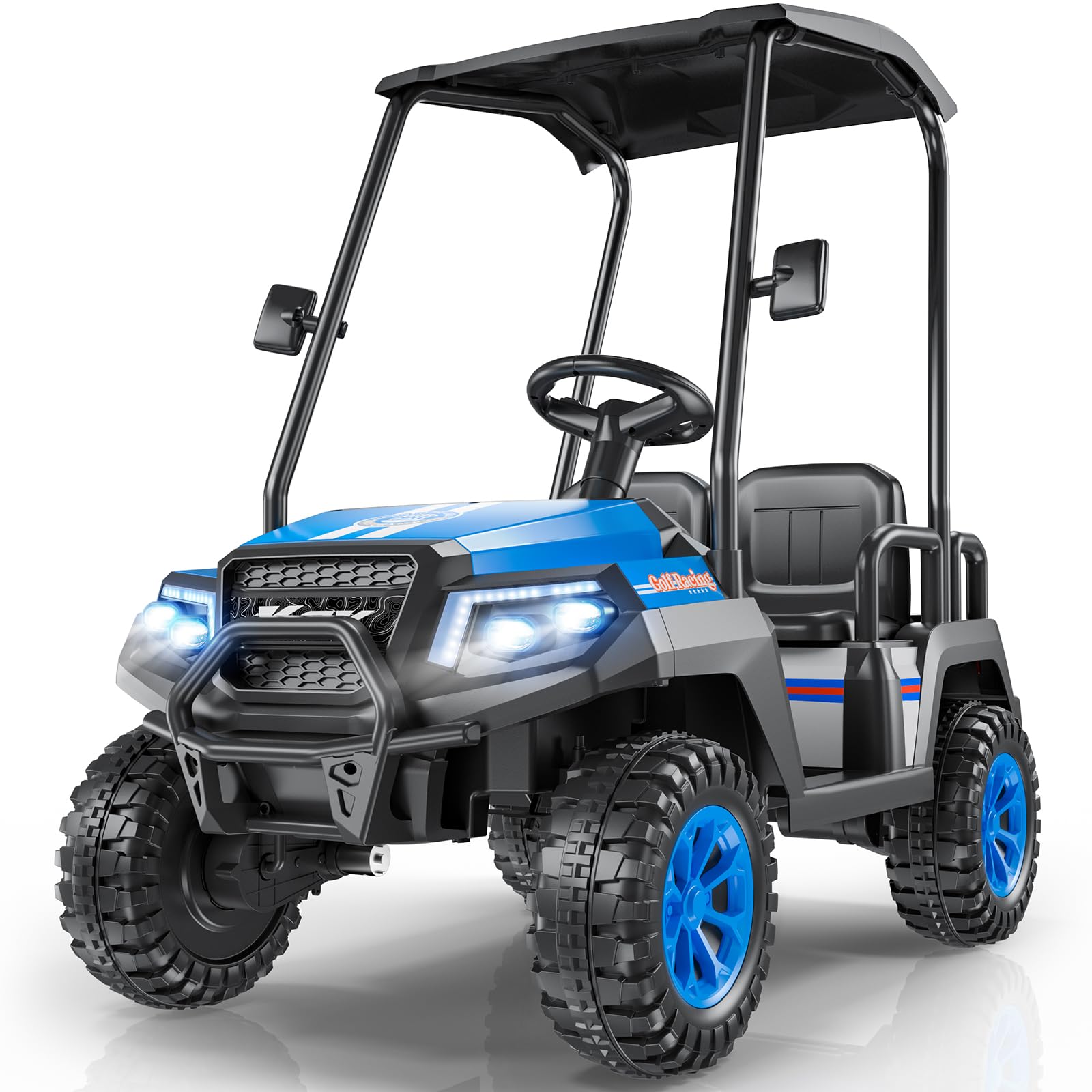 LIGIANT R9 Kids 4-Seat Electric Golf Cart Ride-On - Blue