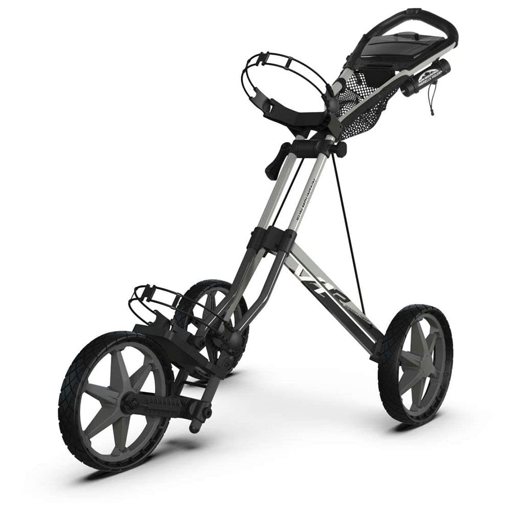 Sun Mountain Speed Cart V1R – 3-Wheel Golf Push Cart, Steel-Platinum ...