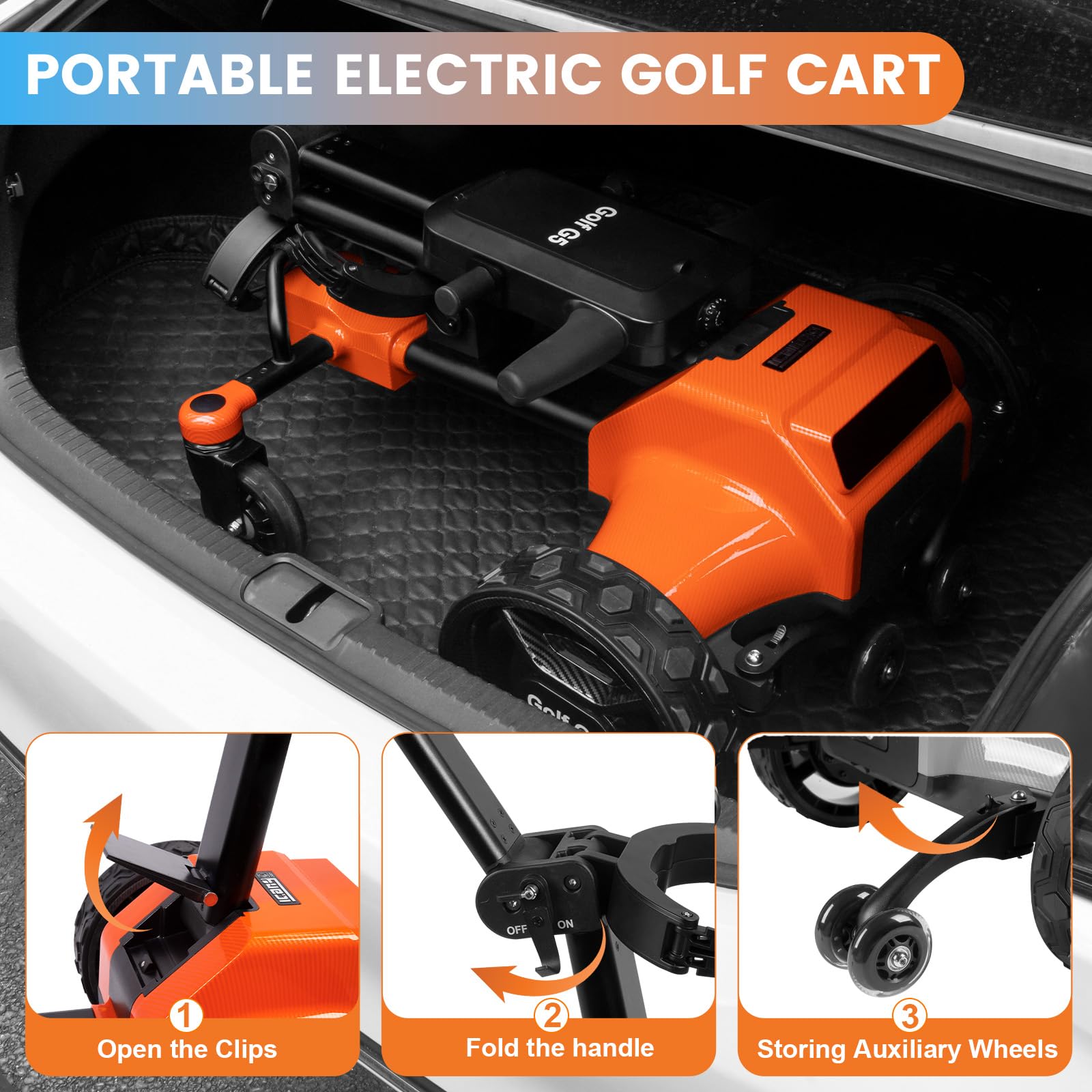 Tianhong G5 Smart Electric Golf Push Cart with Auto-Follow