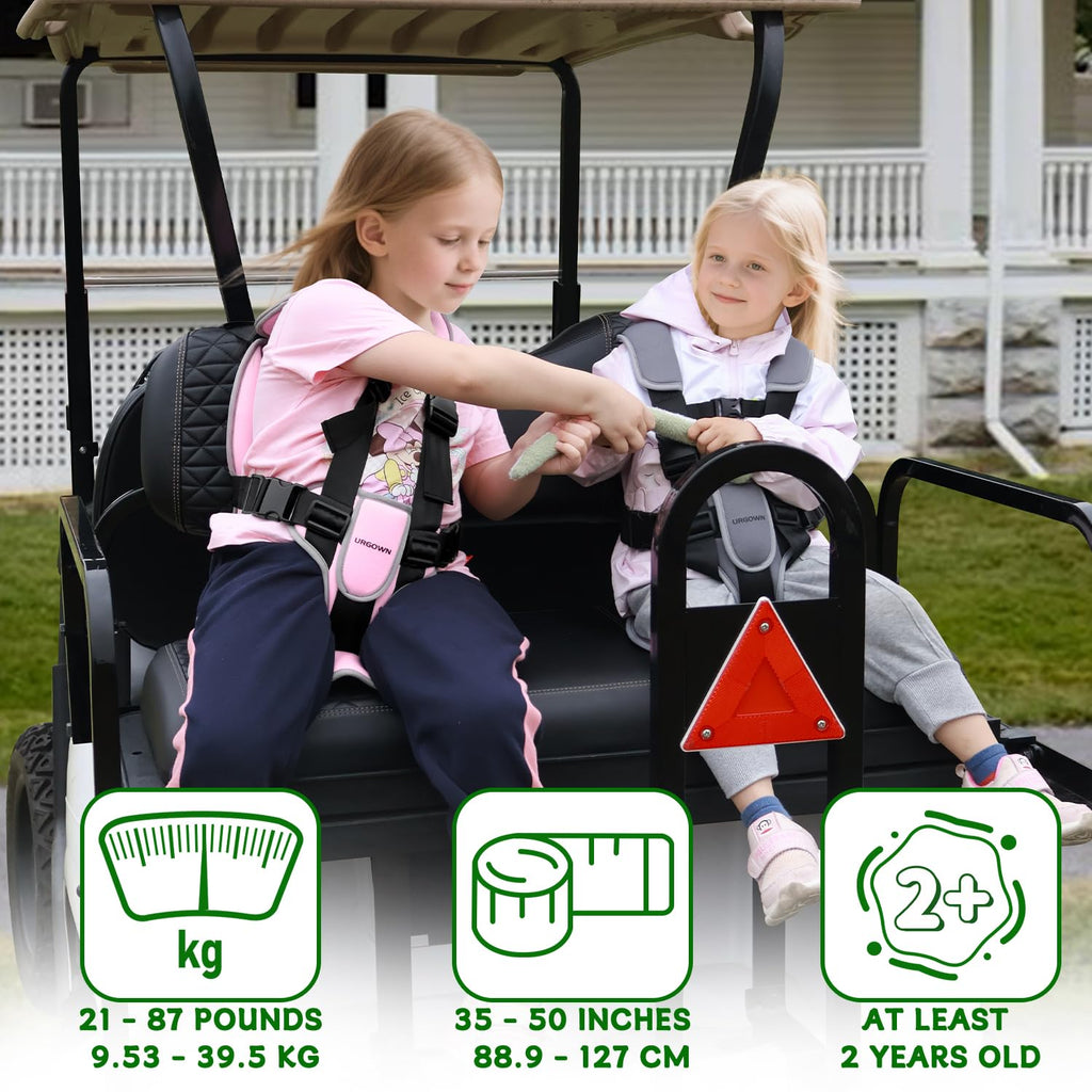 Urgown Golf Cart Child Safety Harness – 5-Point Strap System